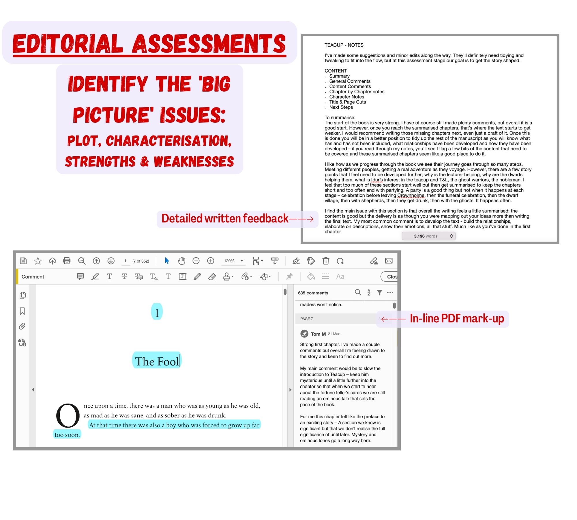 What is an Editorial Assessments? || East Pier Studio